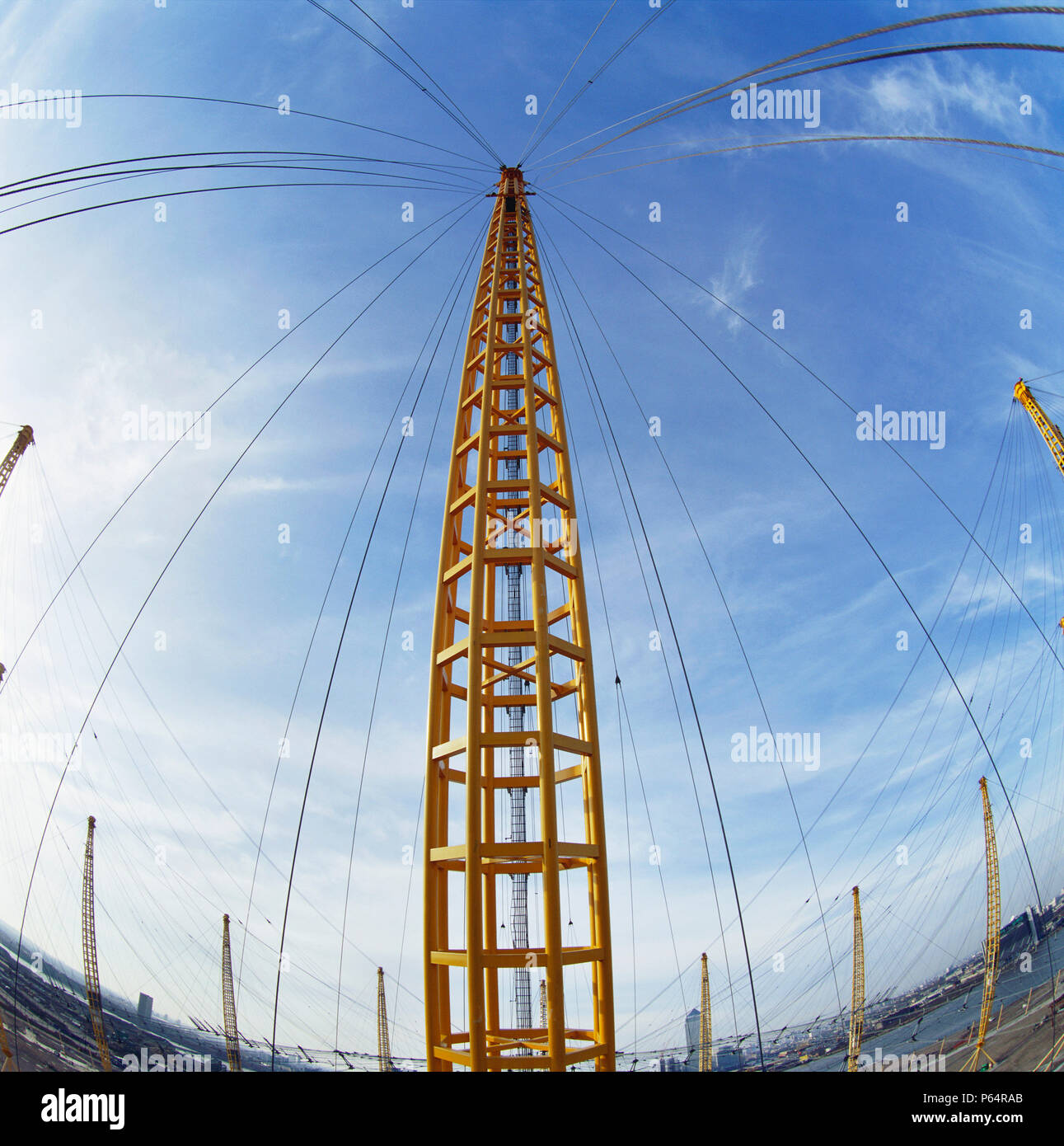 Roof support for the Millennium Dome, Greenwich, London, UK Stock Photo ...
