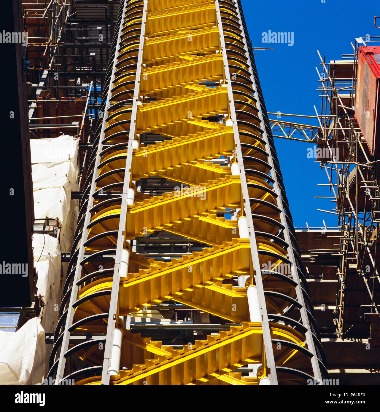 Staircase at construction site Stock Photo - Alamy