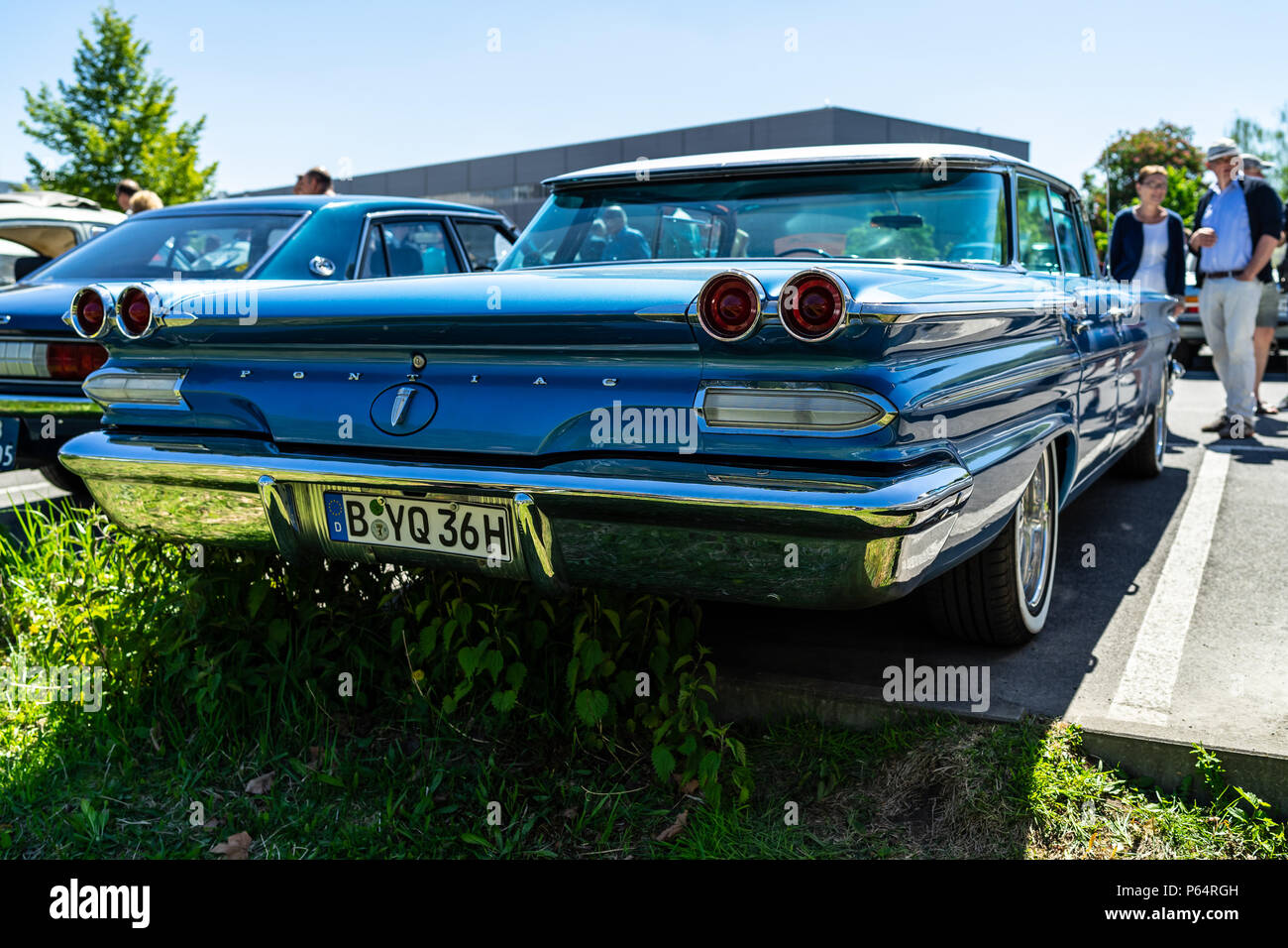 BERLIN - MAY 06, 2018: Full-size car Pontiac Catalina sedan, 1960. Rear ...