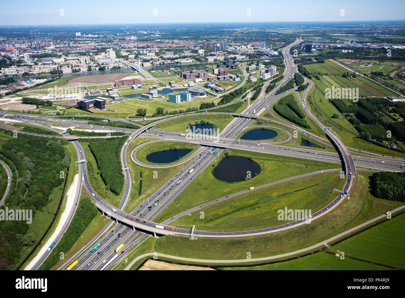 Oudenrijn Intersection, Utrecht, connecting the A2 and A12 motorways ...