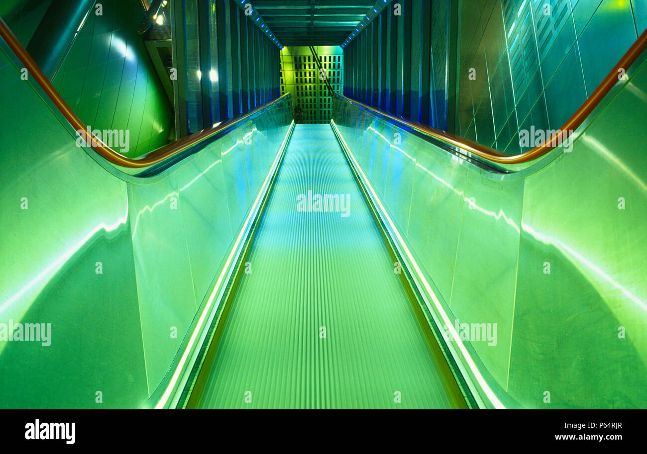 Escalator, London, UK Stock Photo - Alamy