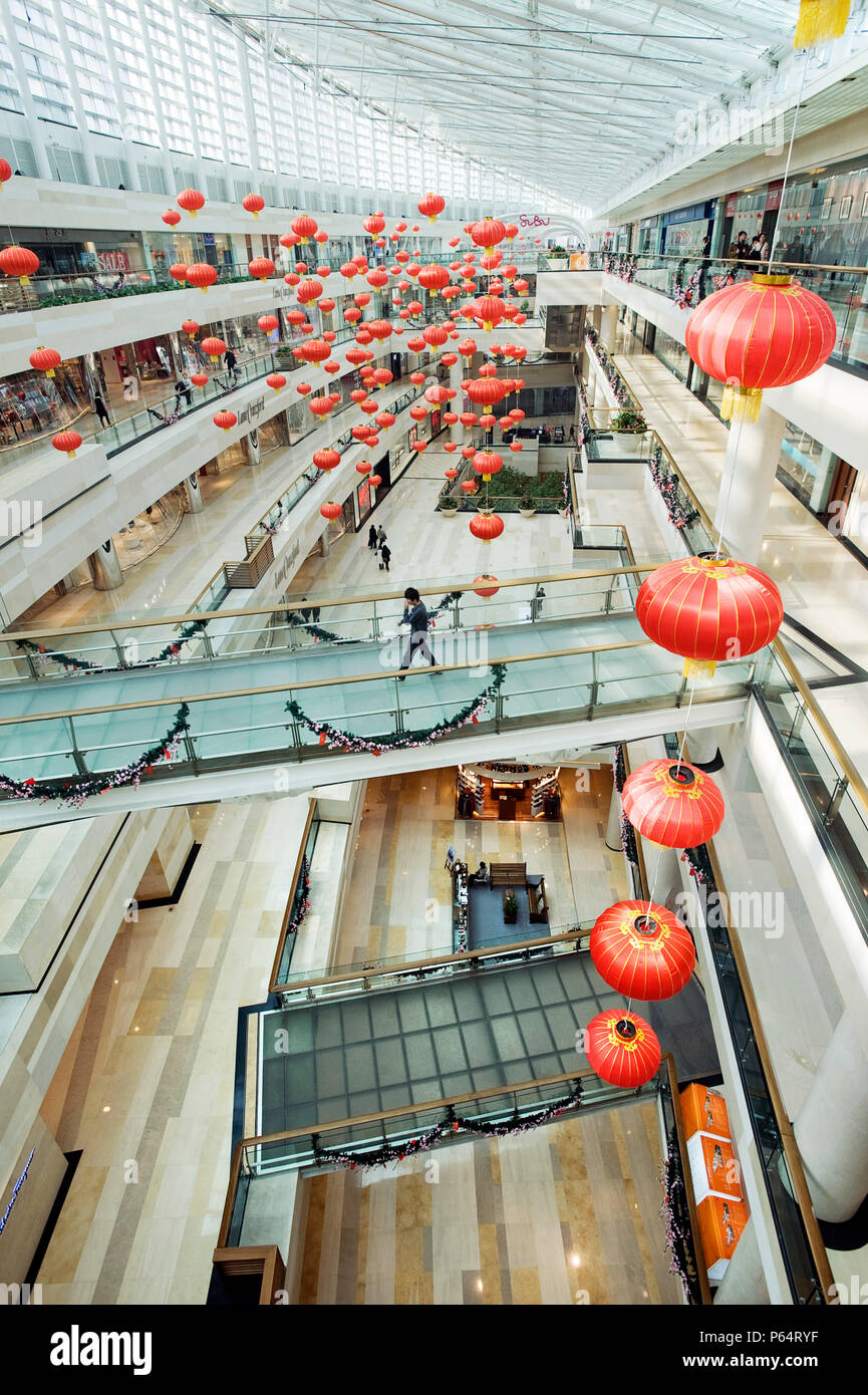 Beijing china shopping mall interior hi-res stock photography and ...