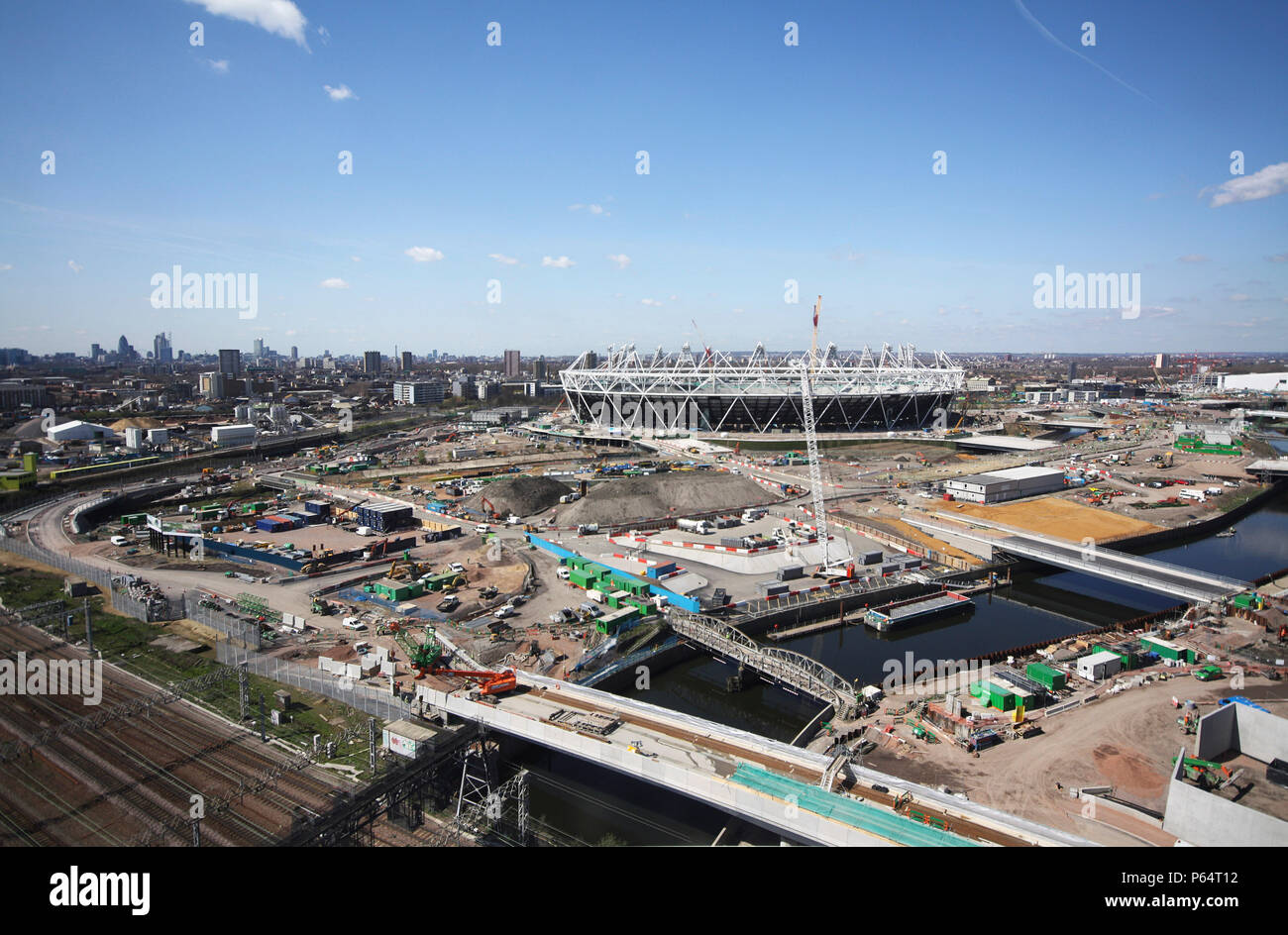 Olympic Stadium construction site, August 2010 Stock Photo - Alamy