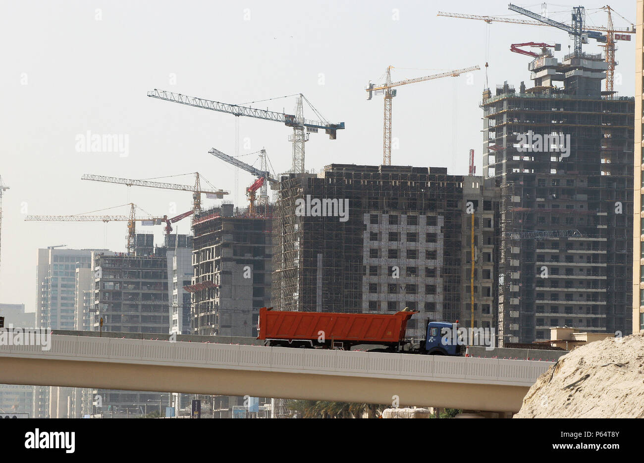 Construction of 5th interchange on Sheikh Zayed Road, Dubai, United ...
