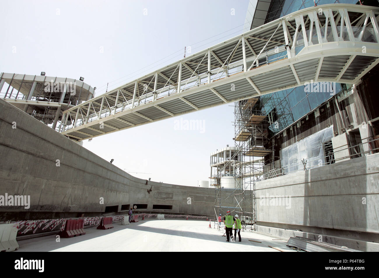 Construction work at Dubai International Airport expansion, Terminal 3 ...