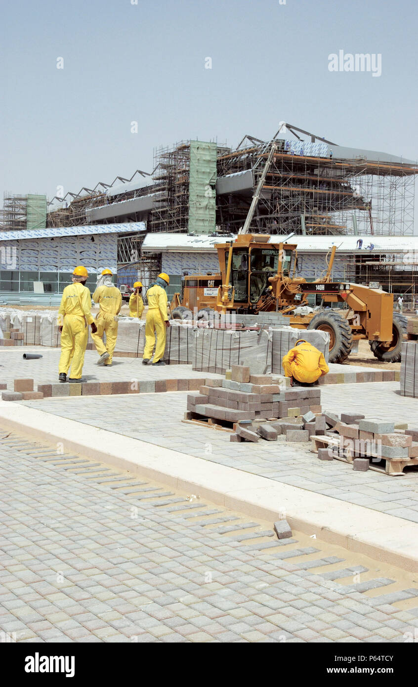 Dubai Autodrome under construction at the Dubailand, Dubai, United Arab ...