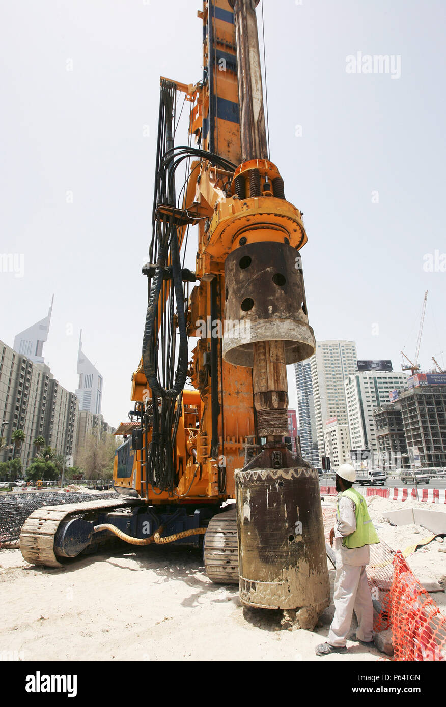 Middle East Foundations, Piling Contractor, at the MRT construction ...