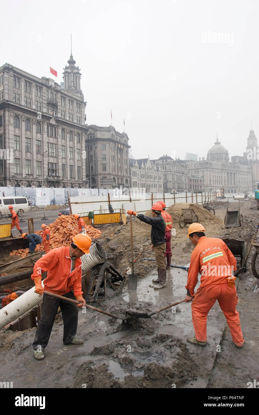 The bund construction hi-res stock photography and images - Alamy