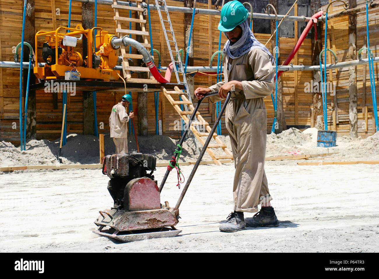 Preparing foundations hi-res stock photography and images - Alamy