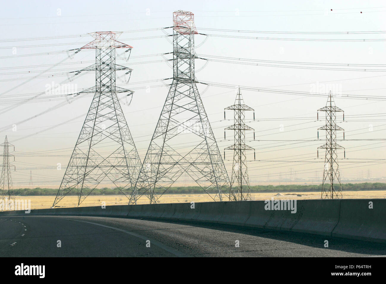 Electricity pylon motorway hi-res stock photography and images - Alamy