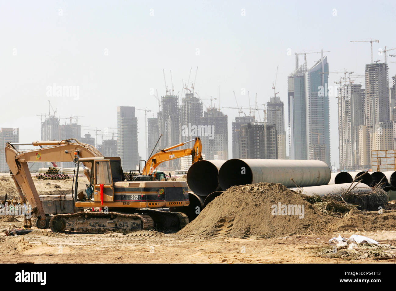 Model of a proposed new building development, Dubai, UAE Stock Photo ...