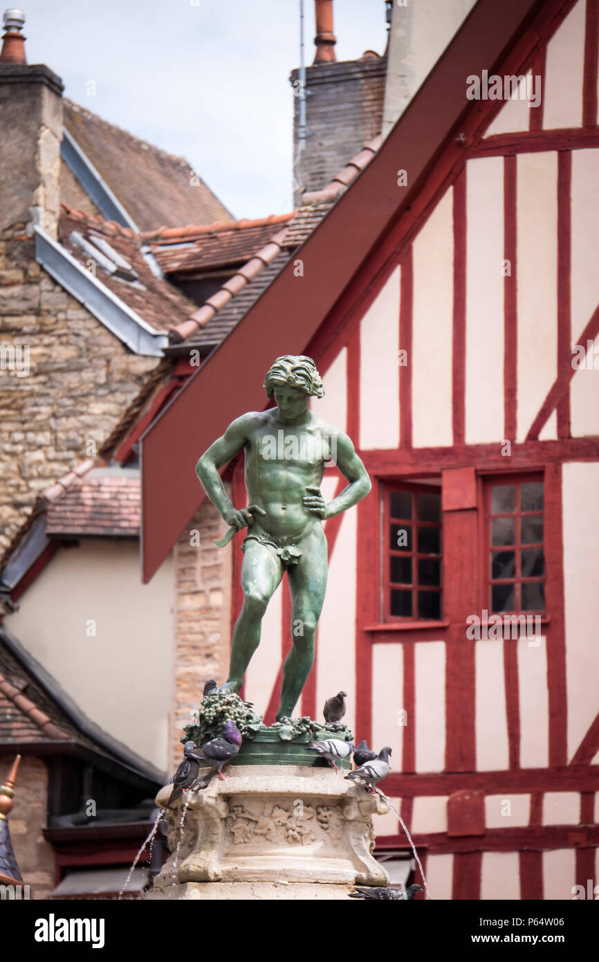 Statue of Bareuzai Place Francois Rude Dijon Cote-d'Or Bourgogne ...