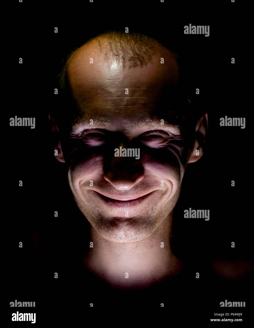 Man scary smile hi-res stock photography and images - Alamy