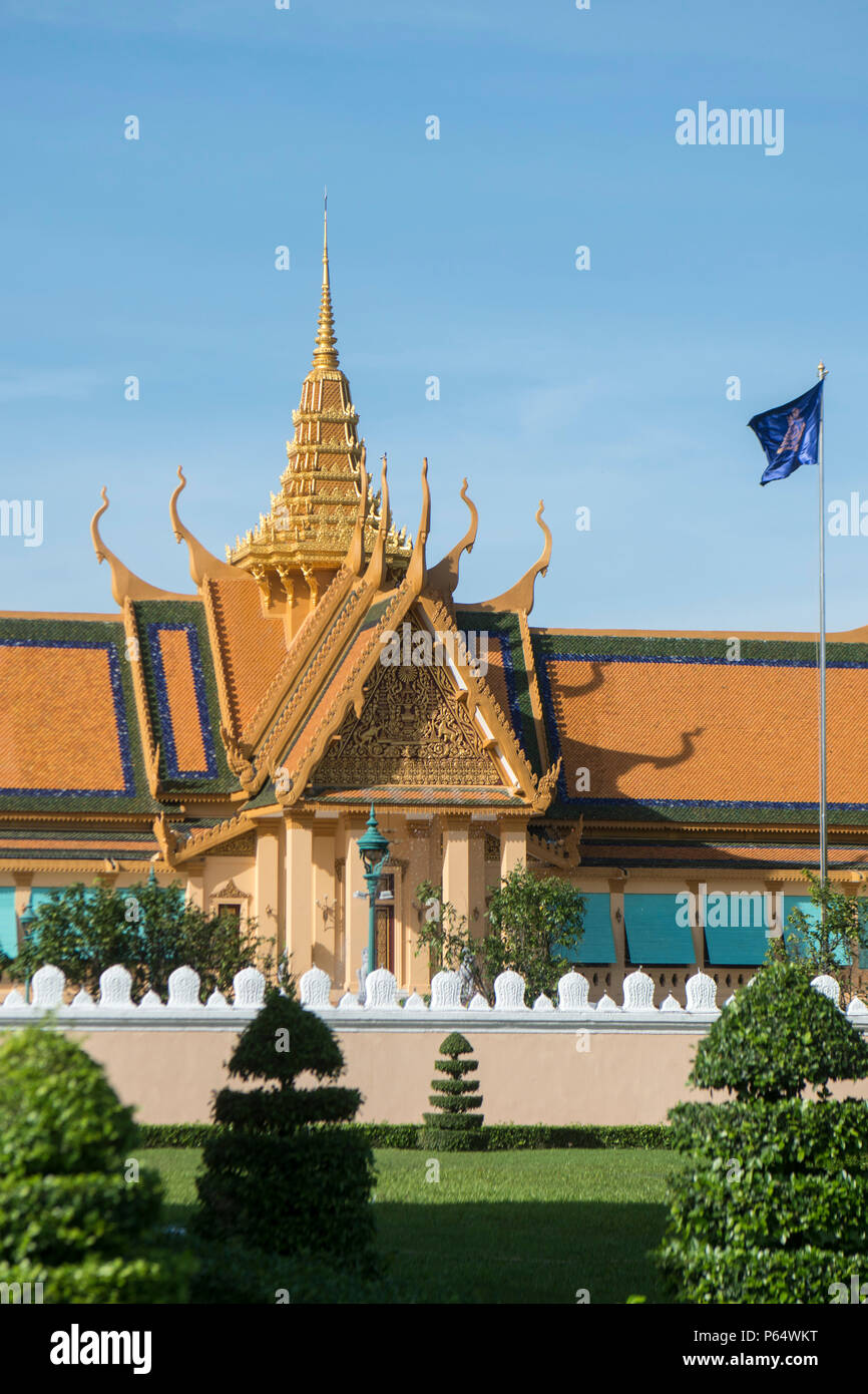 the Khemarin palace of the Royal Palace in the city of Phnom Penh of ...