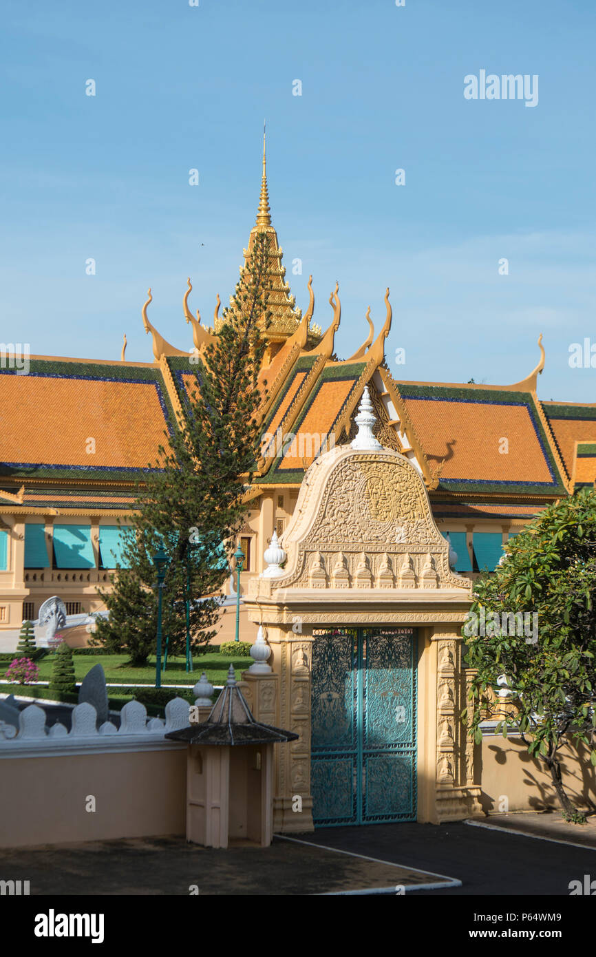 the Khemarin palace of the Royal Palace in the city of Phnom Penh of ...