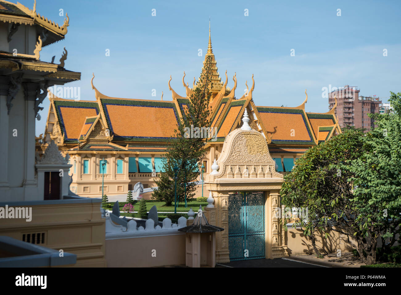 the Khemarin palace of the Royal Palace in the city of Phnom Penh of ...