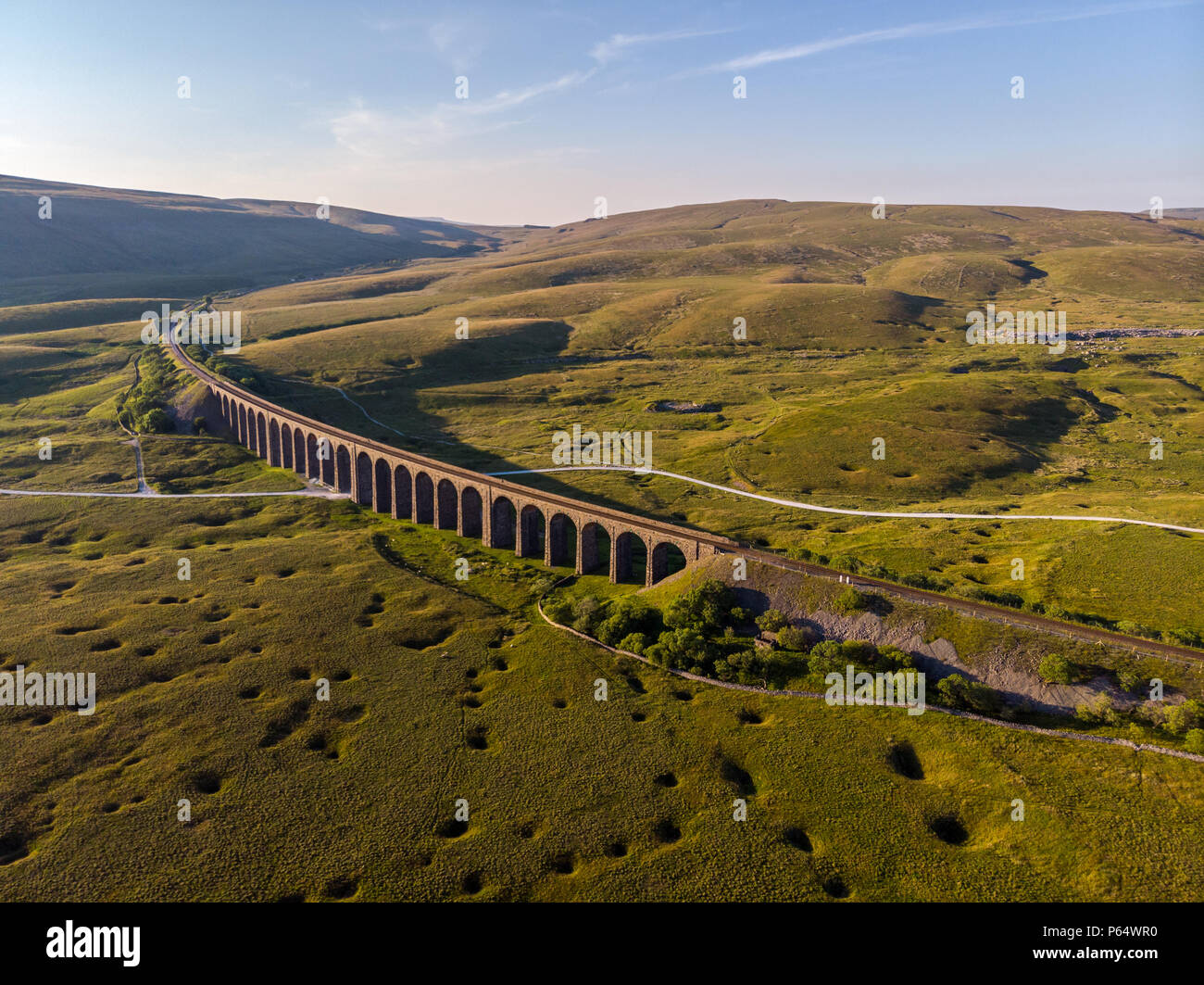 Aerial of ribblehead viaduct hi-res stock photography and images - Alamy