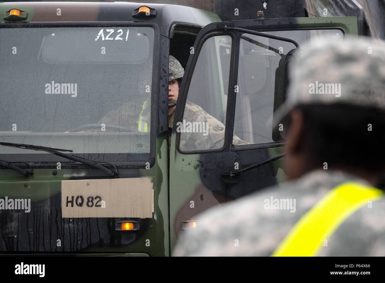 Spc. Leland Murray, assigned to the 17th Combat Sustainment Support ...