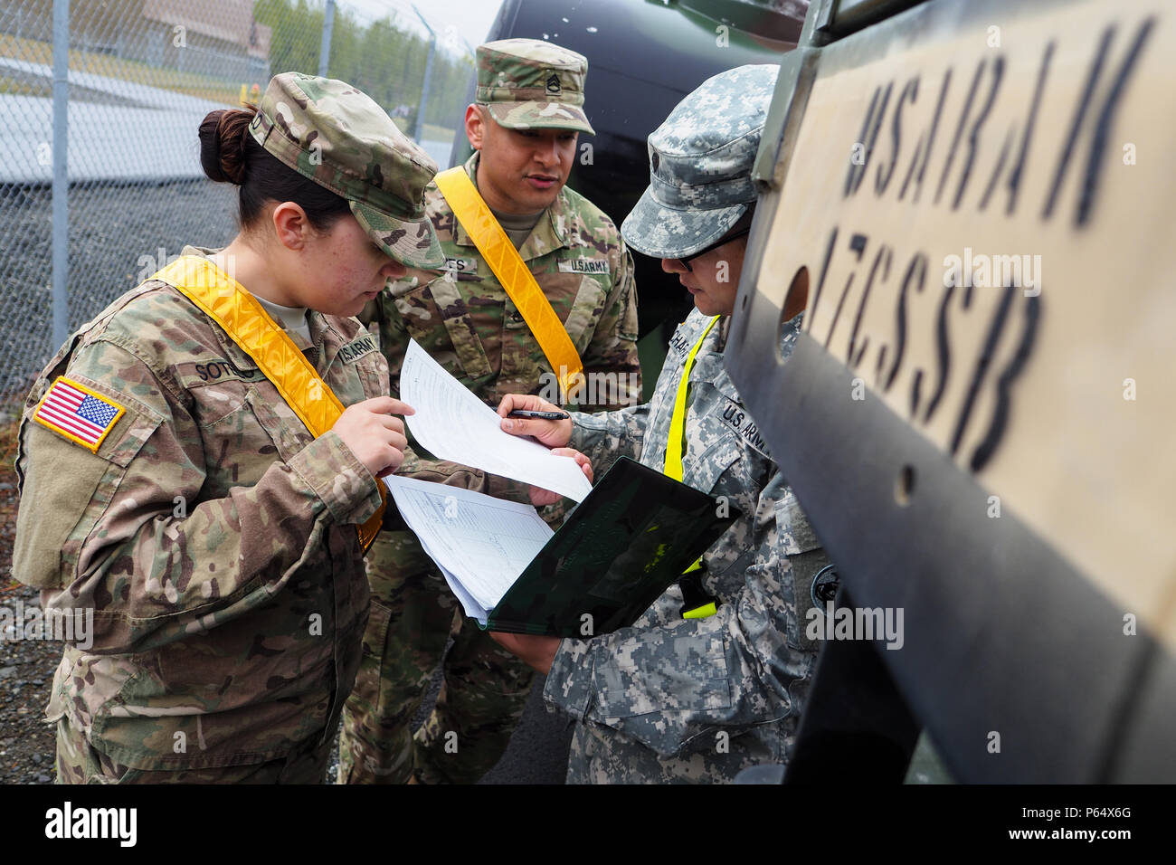 Army Sgt. Selena Sotelo, left, Army Staff Sgt. Rudy Flores, and Spc ...