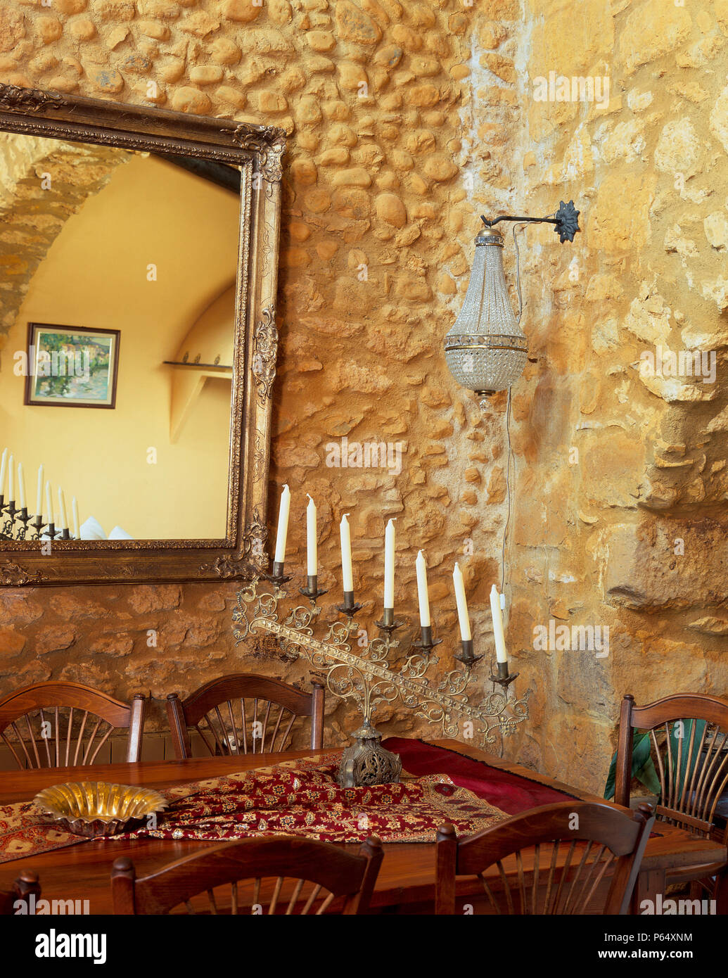 Antique candelabra on dining table hi-res stock photography and images ...