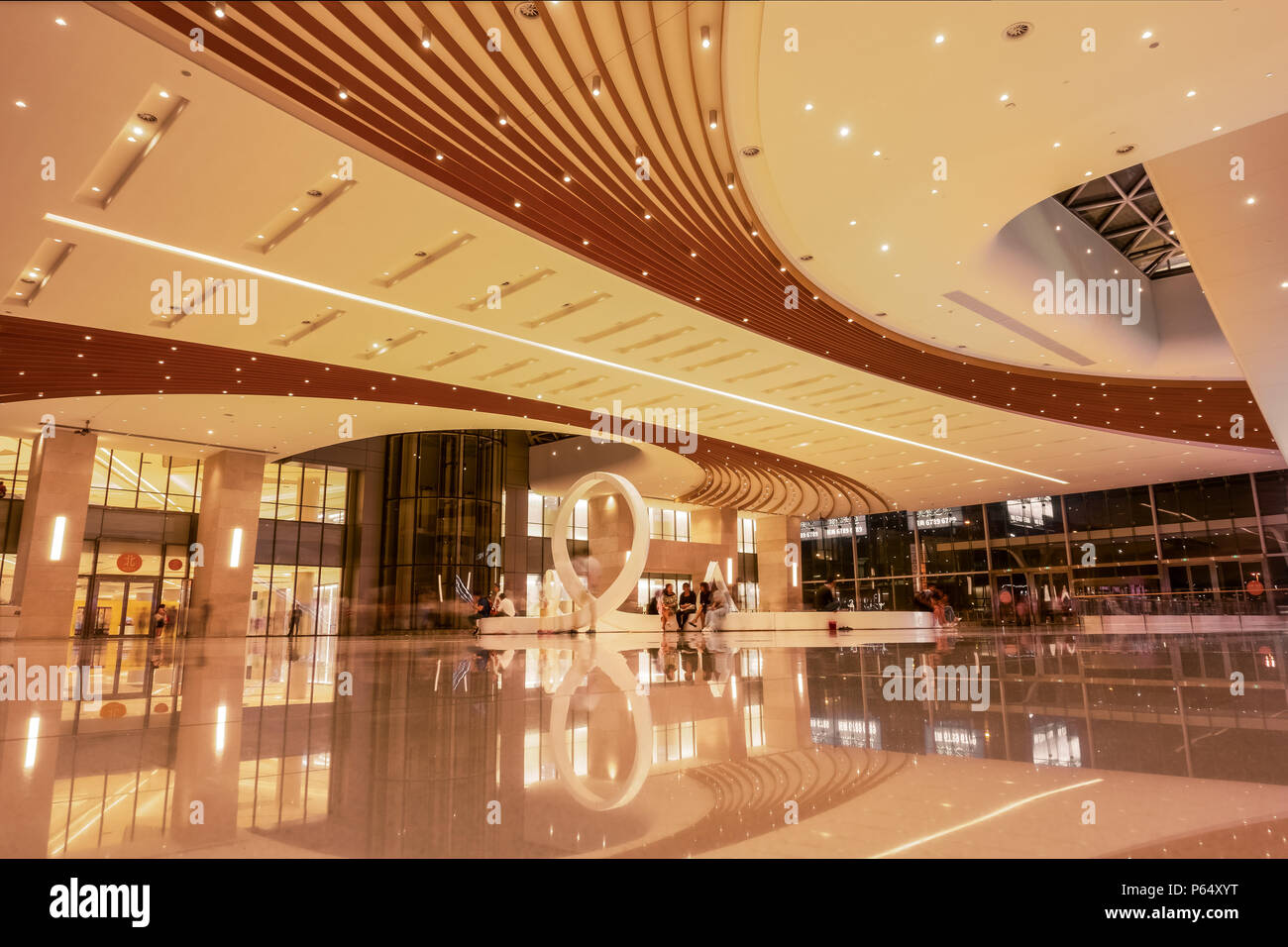 Glass and commercial subway light structure hi-res stock photography ...