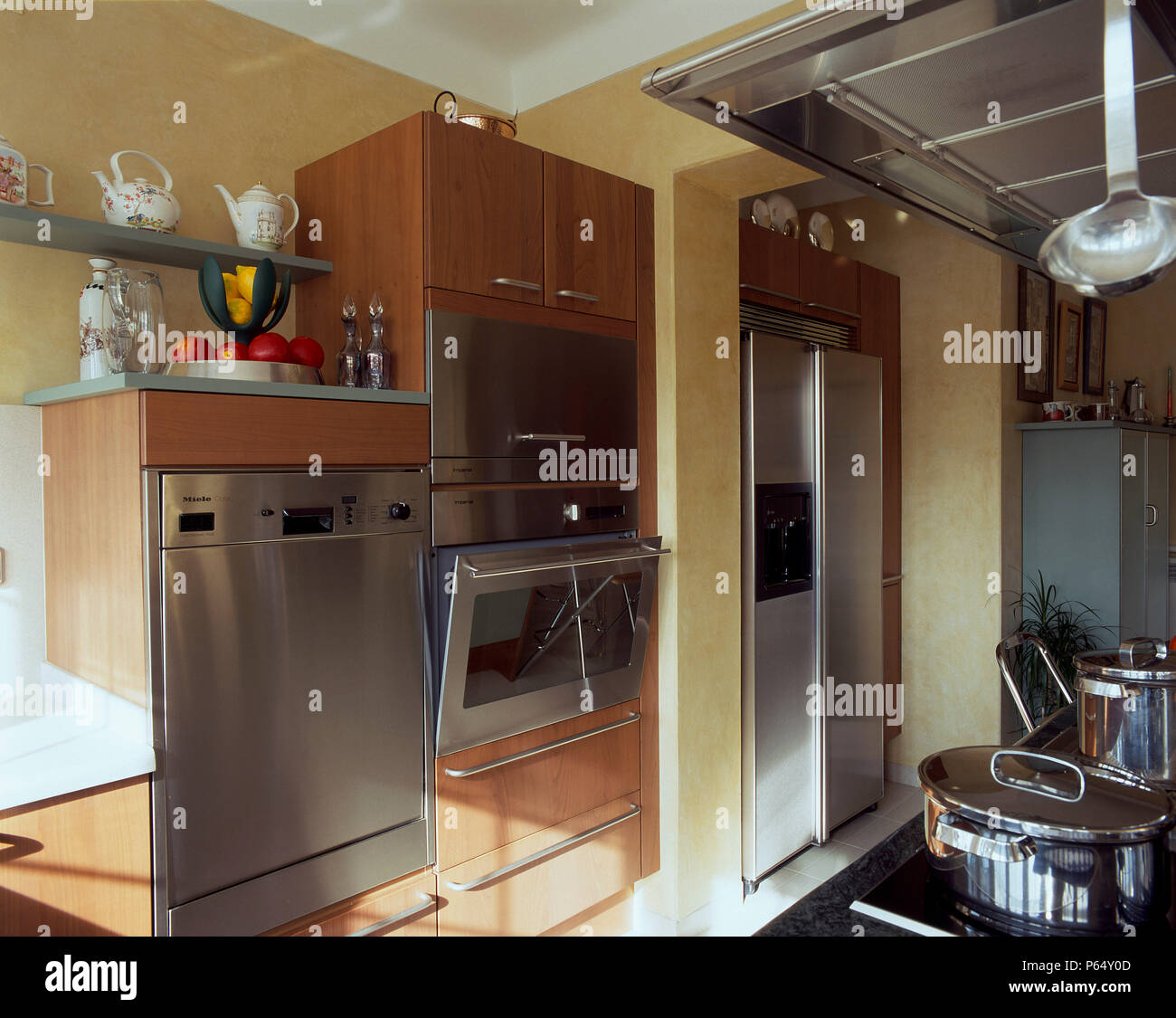 Partial view of a set kitchen Stock Photo - Alamy
