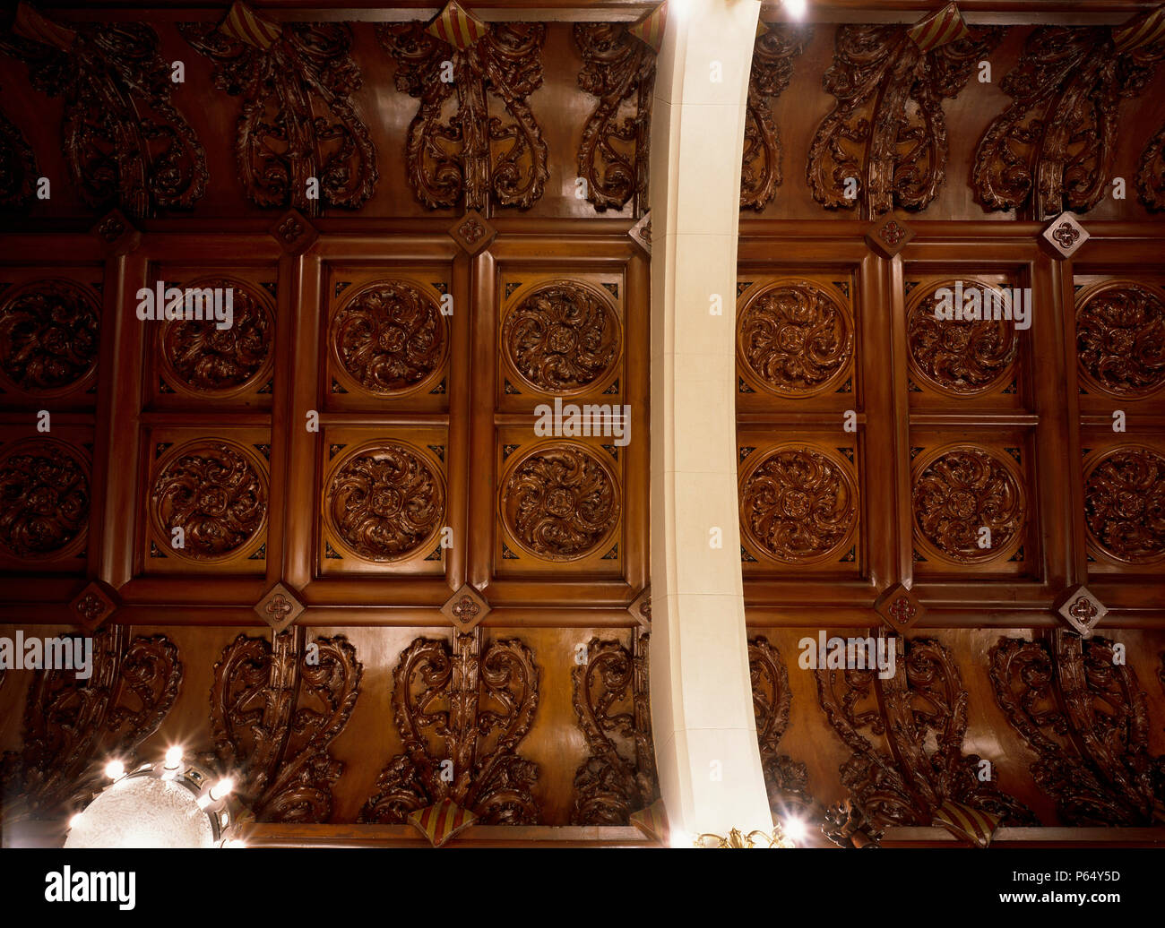Carved wooden ceiling hi-res stock photography and images - Alamy