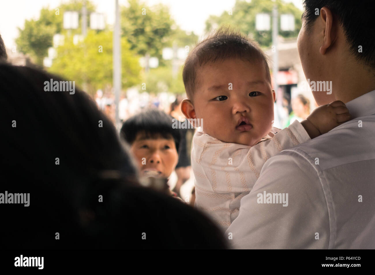 Chinese father daughter play on hi-res stock photography and images - Alamy