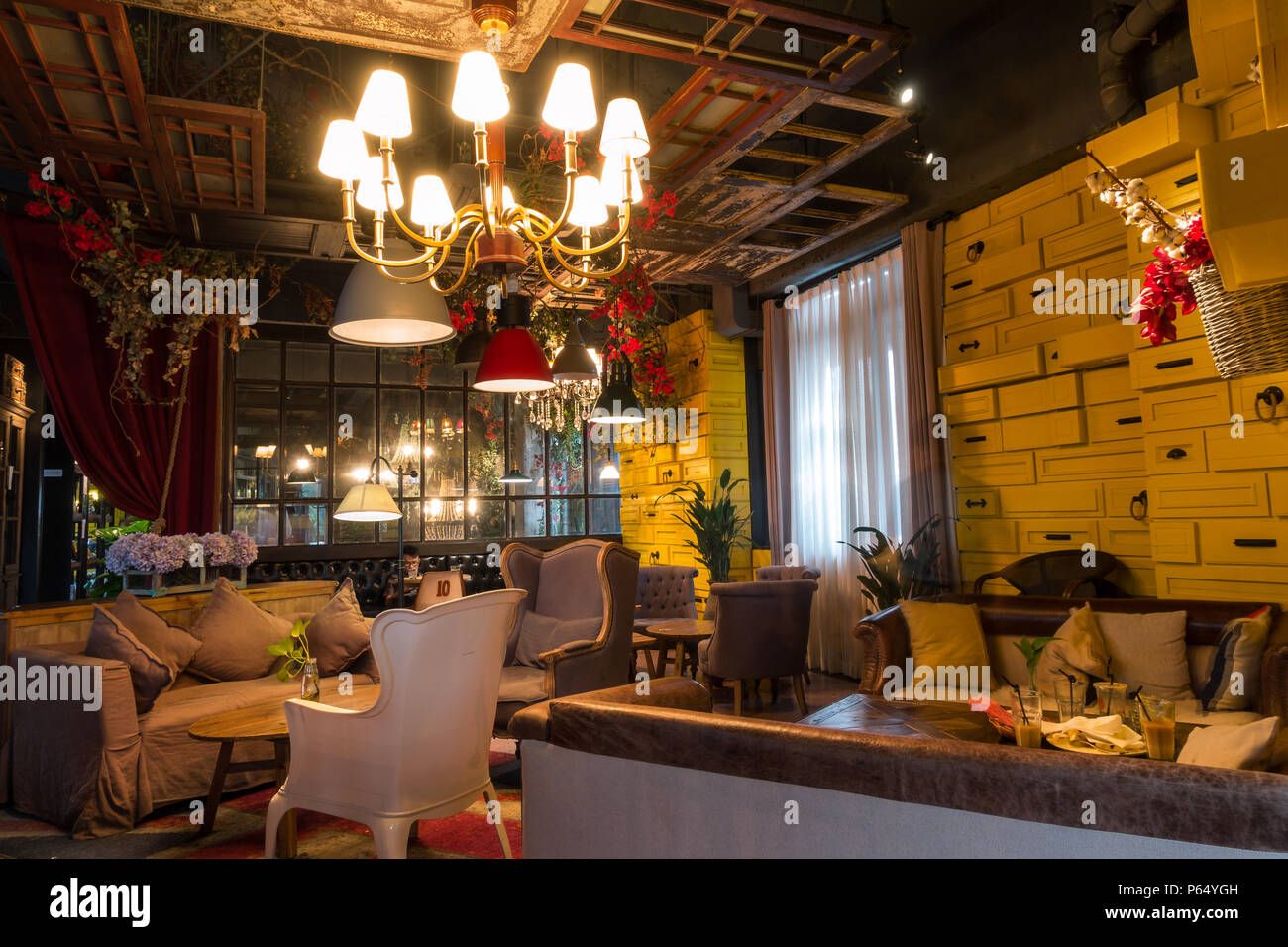 Coffee Shop and its Interior Trim in Suzhou, China Stock Photo - Alamy