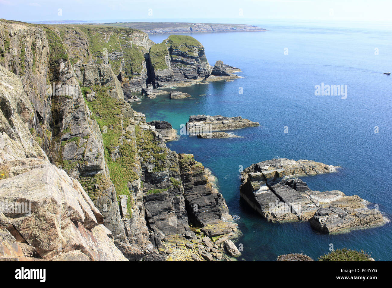 Anglesey Coastline near South Stack RSPB Nature Reserve Stock Photo - Alamy
