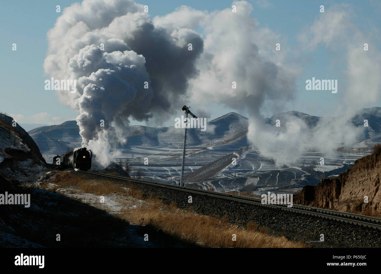 Working flat out in a temperature of minus 15 degrees, a brace of China ...