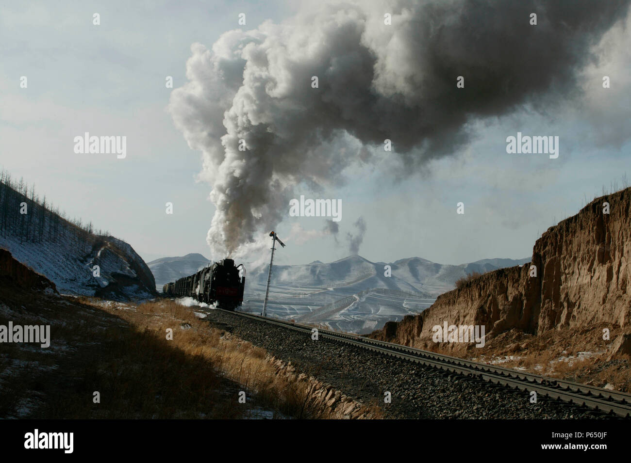 Working flat out in a temperature of minus 15 degrees, a brace of China ...