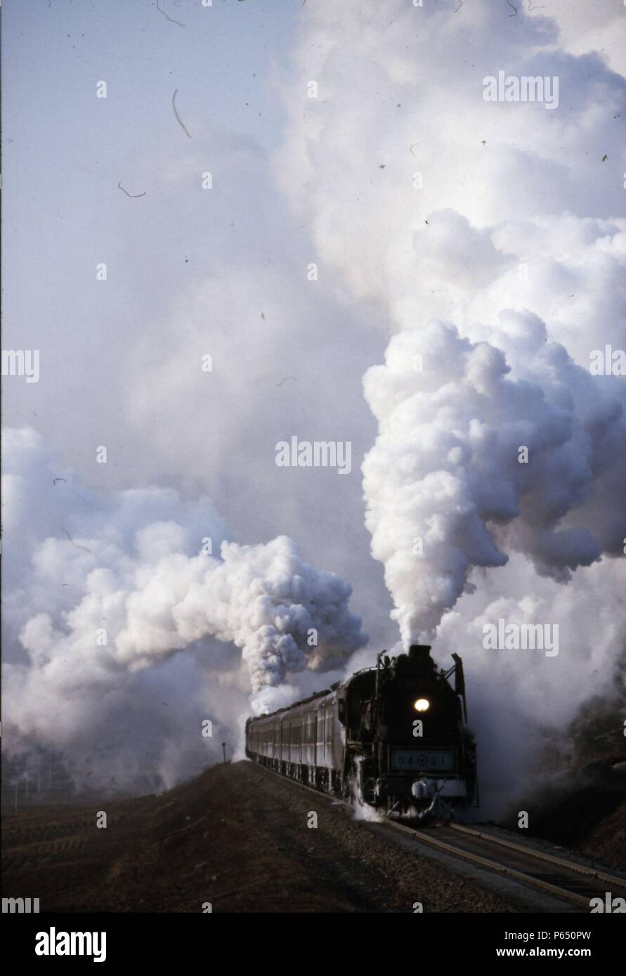 A China Railway's JS Mikado 2-8-2 climbs away from Nancha in ...