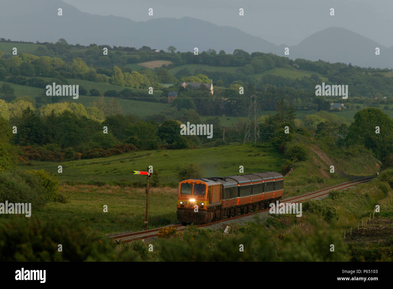 Ireland train countryside hi-res stock photography and images - Alamy