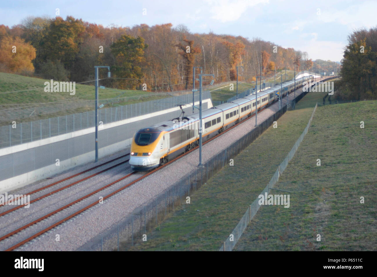 A Eurostar service from Paris takes advantage of the newly completed ...