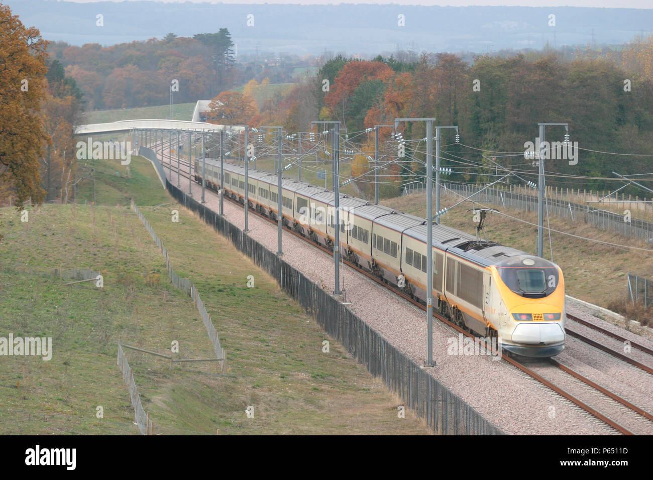 A Eurostar service from Paris takes advantage of the newly completed ...