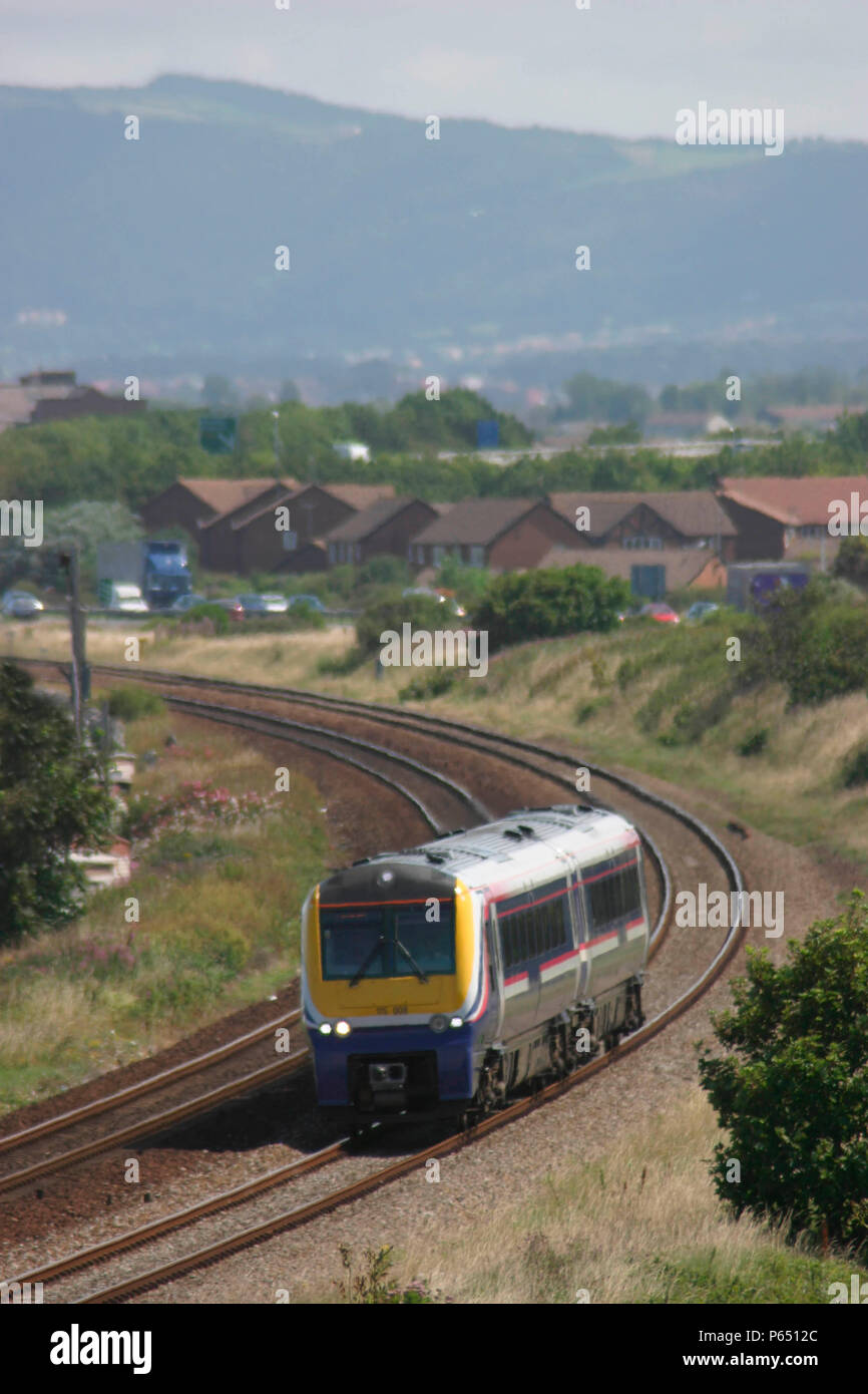 A First North Western Class 175 DMU with a service to Holyhead at ...