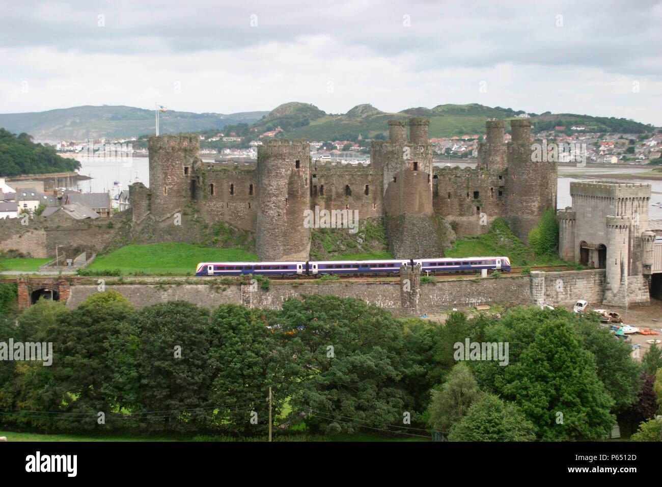 Conwy castle train hi-res stock photography and images - Alamy