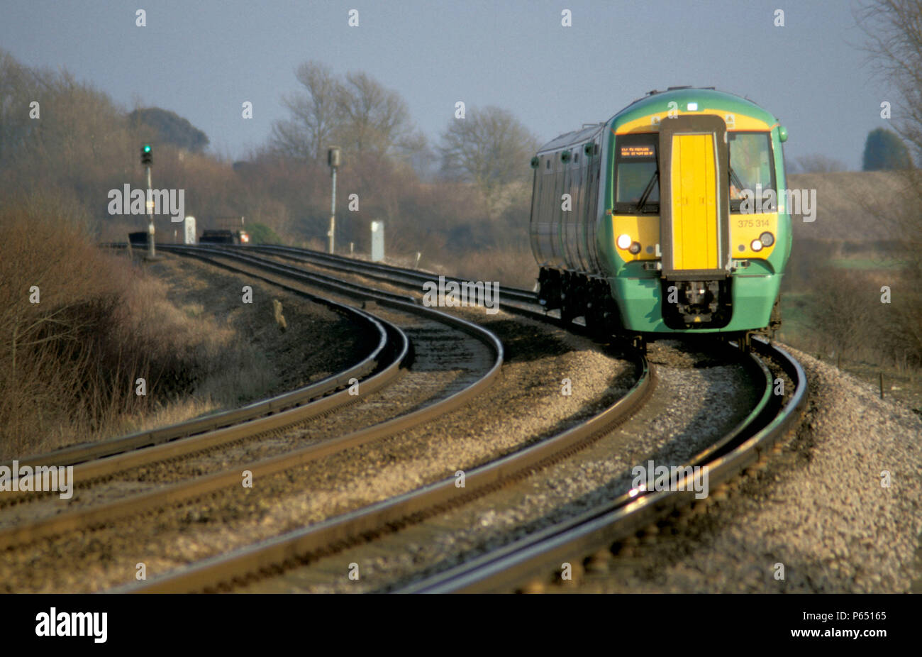 Class 375 train hi-res stock photography and images - Alamy