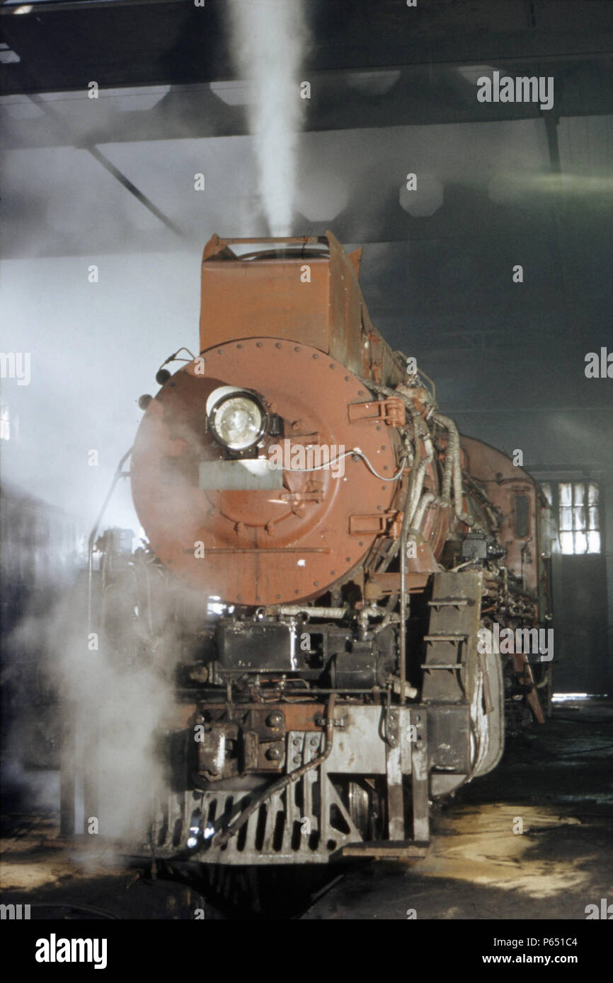 A newly completed China Railways JS Class Mikado 2-8-2 decked in works ...
