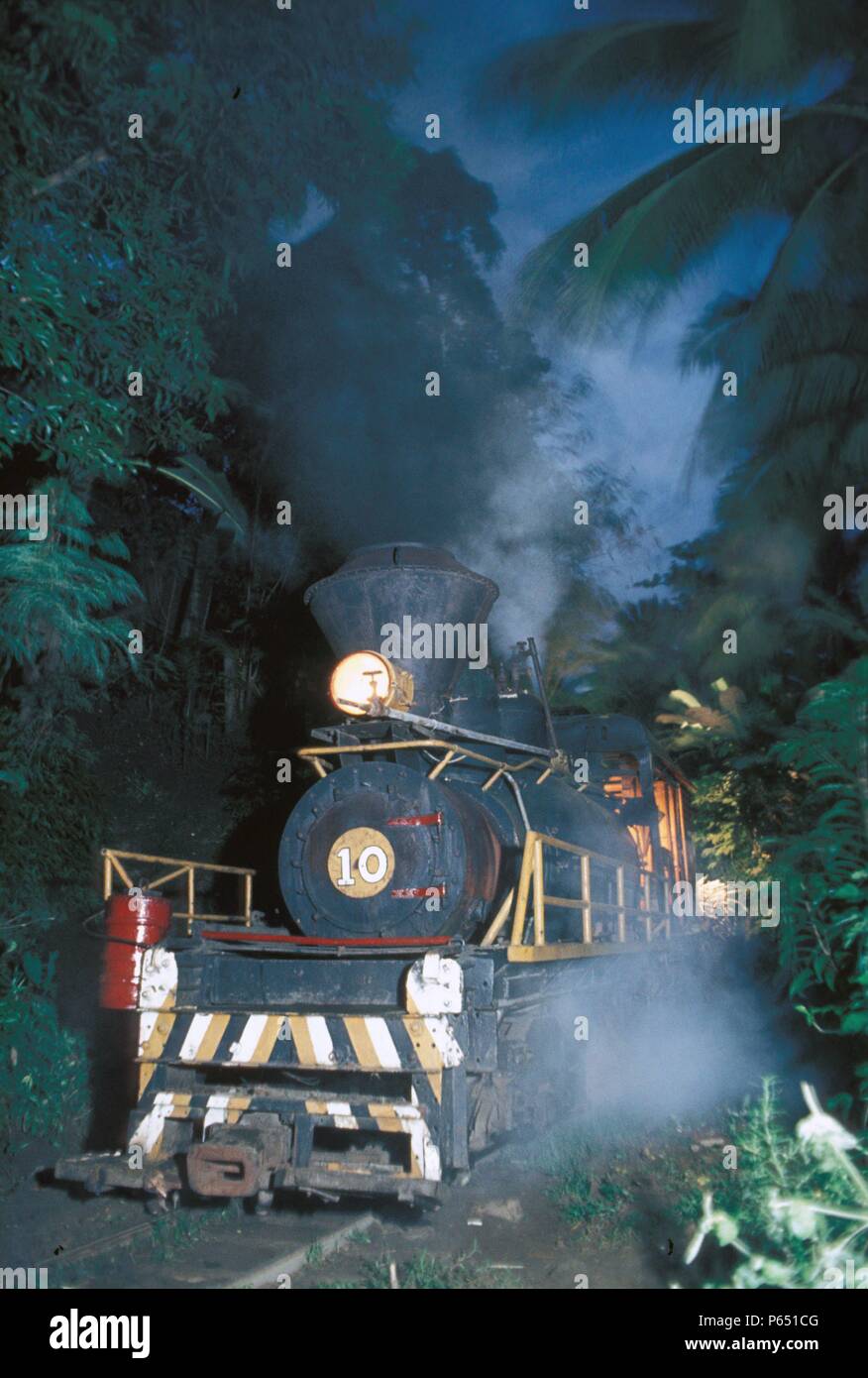 A night session with 3 cylinder C type Lima Shay No.10 of 1924 at Lopez ...