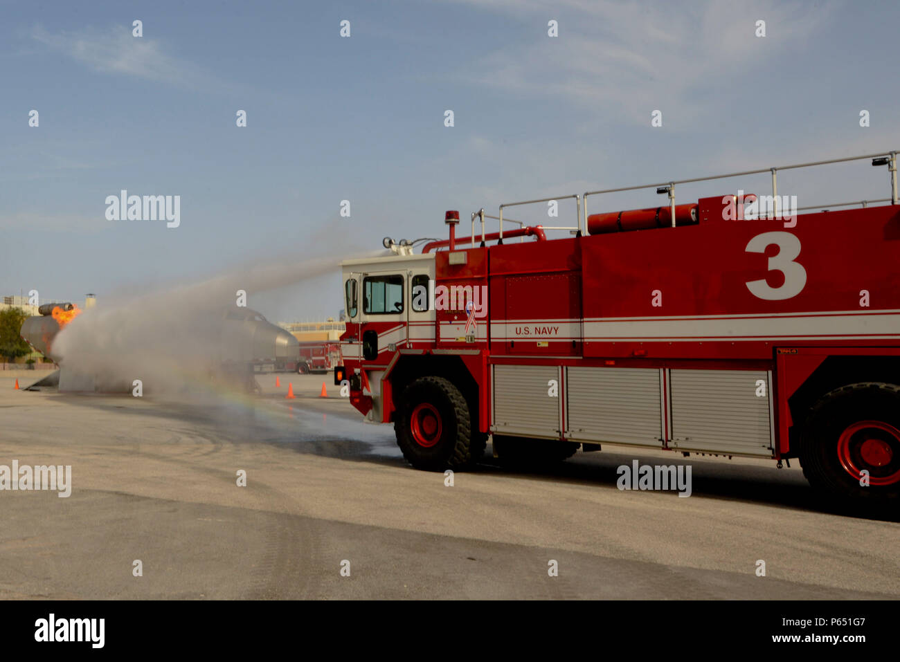 Mobile aircraft fire training device hi-res stock photography and ...