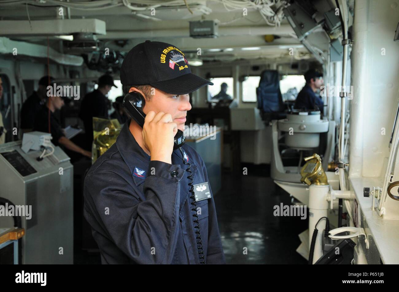 PACIFIC OCEAN (May 12, 2016) – Engineman 3rd Class Joseph North, a ...
