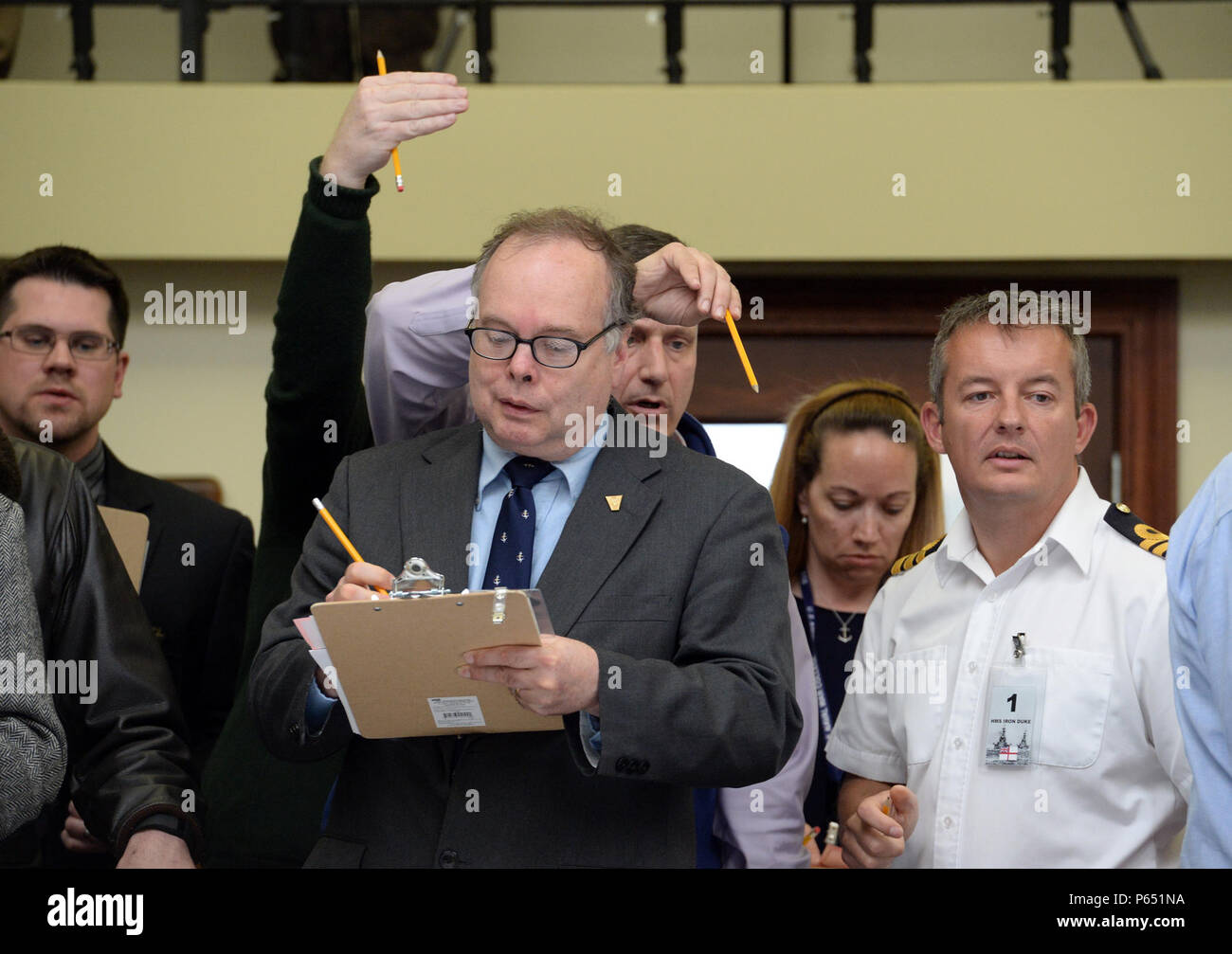 160510-N-PX557-410 NEWPORT, R.I. (May 10, 2016) Retired Rear Adm ...