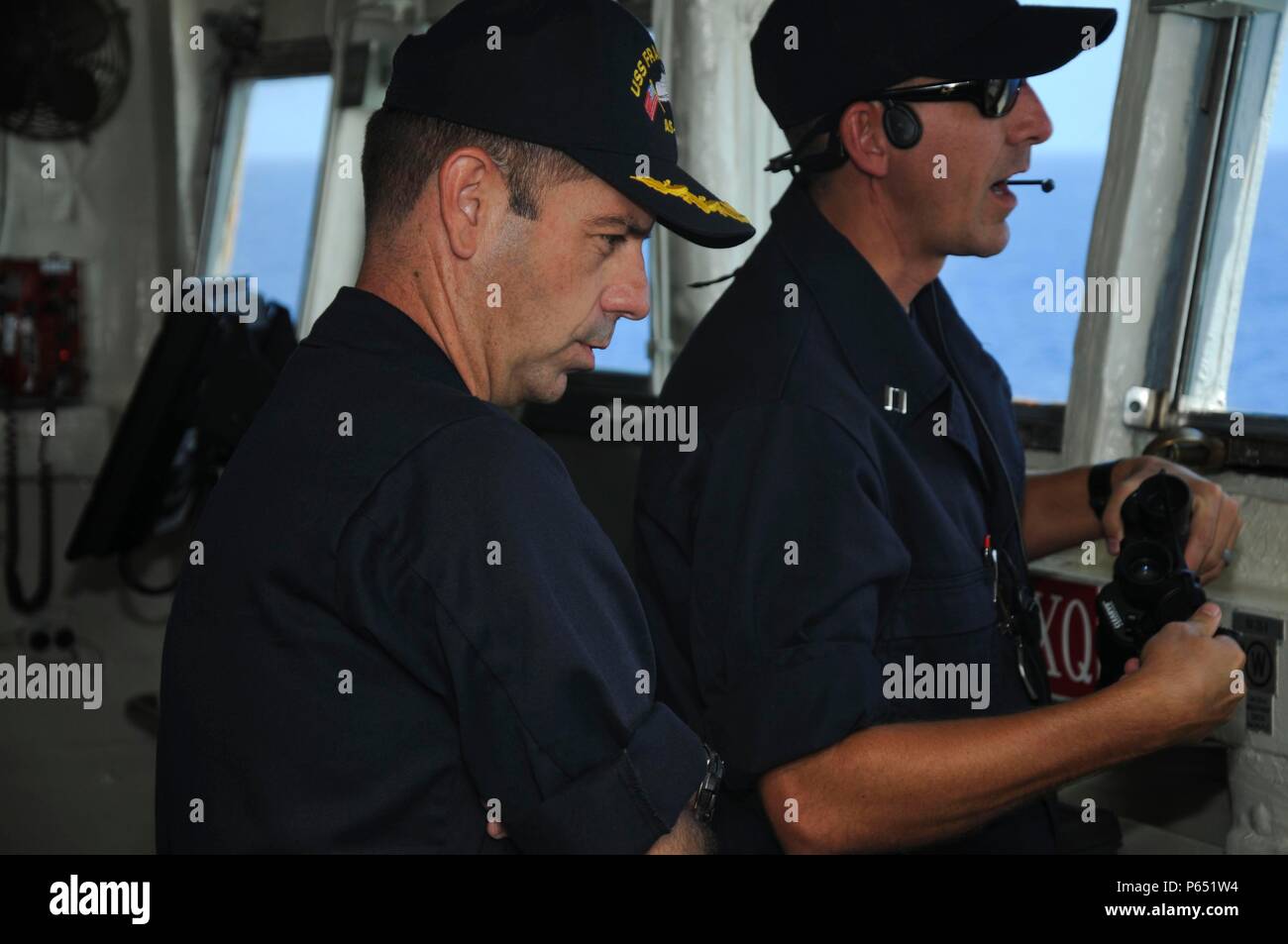 PACIFIC OCEAN (May 12, 2016) – Capt. Drew St. John, commanding officer ...