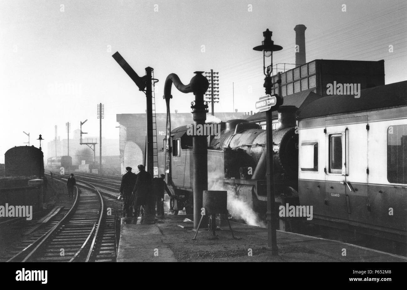 English Train Column Black and White Stock Photos & Images - Alamy