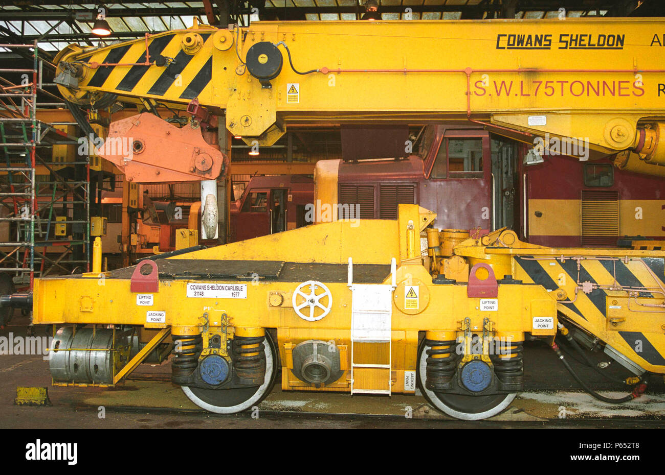 Network Rail's 75 tonne hydraulic crane Stock Photo - Alamy