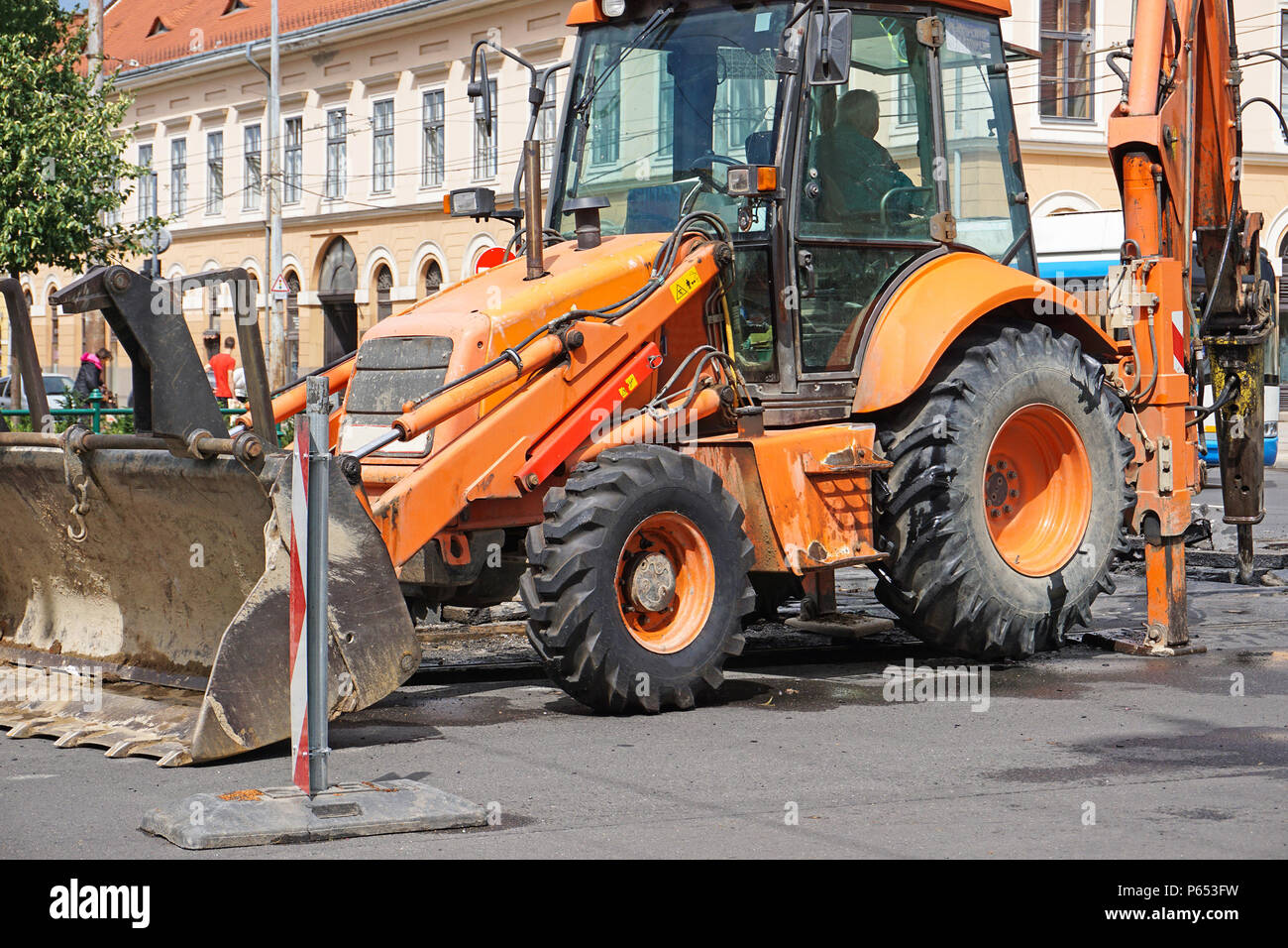 Orange front end loader construction hi-res stock photography and ...