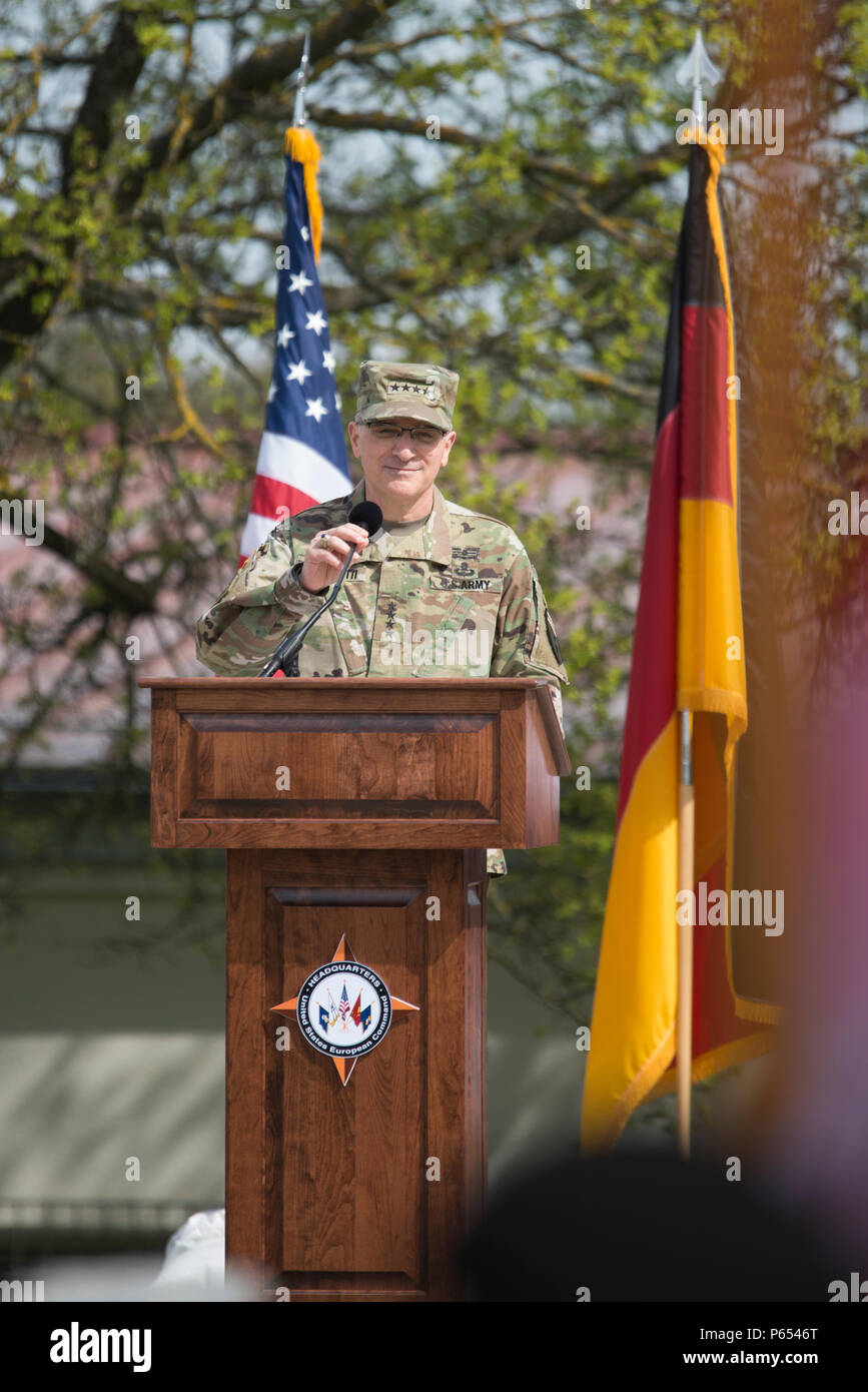 GEN Curtis M. Scaparrotti, the new U.S. European Commander presents his ...