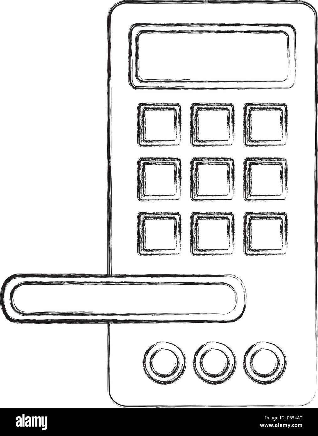 access digital door panel Stock Vector Image & Art - Alamy